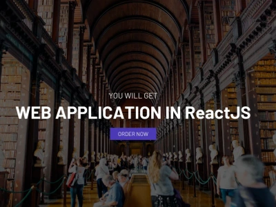 A responsive website app frontend design in ReactJs | Upwork