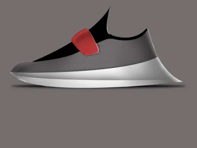 A realistic leather/athletic 2d sneaker design | Upwork