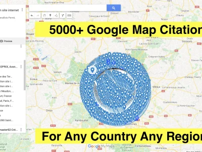 5000+ google maps point citations with local listing for local SEO | Upwork