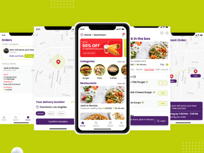 Food delivery app with admin panel | Upwork