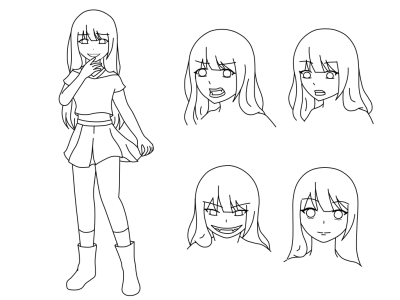 A fantastic anime OC characters design sheet for you | Upwork