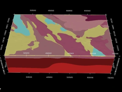 A high quality 3D structural-Geological model, geological sections and ...