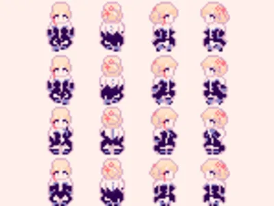 A pixel-art sprite sheet | Upwork