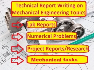 Help in mechanical engineering tasks and technical lab report writing ...