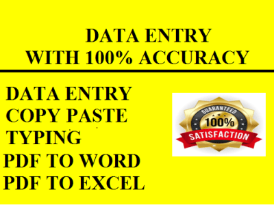 Data entry service and pdf conversion service | Upwork