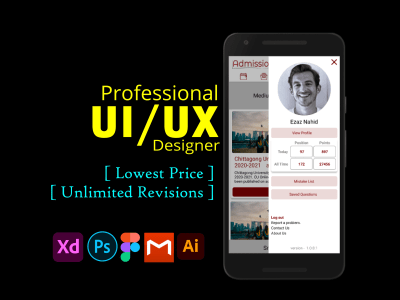 Professional UI/UX Design of Mobile app/Website user interface & Wireframes | Upwork