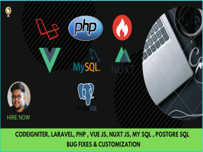 Bug fixes & customization in Codeigniter, Laravel, PHP, Vue, Nuxt, SQL | Upwork