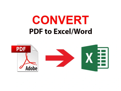 A clean Excel or Word file converted from PDF/Image/Scan file. | Upwork