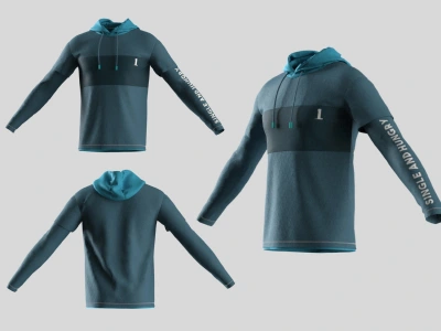 All kinds of clothing design with 3D renderings and technical sheet ...