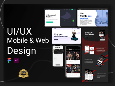 A super responsive and stunning mobile or web app UI/UX design | Upwork