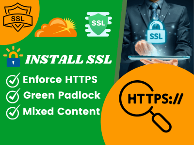 SSL certificate Install to enforce HTTPS green padlock secure connection | Upwork
