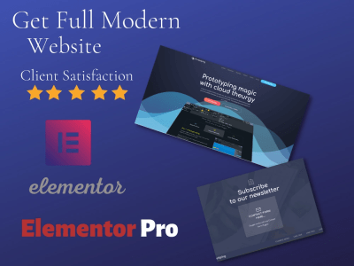 Full Modern Website Using Elementor Pro Page Builder | Upwork