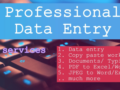 Genuine Data Entry for you as per your requirements. | Upwork
