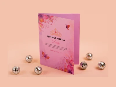 A beautiful and professional invitation card, postcard, greeting card ...