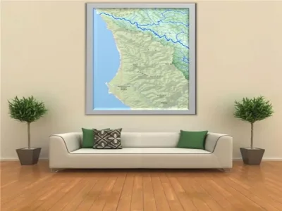 An awesome vector map or poster map design under any theme | Upwork