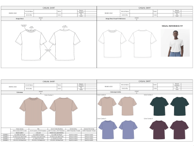 Professional fashion tech pack / spec sheet | Upwork