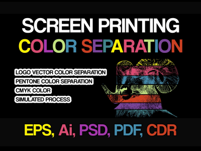 An amazing color separation screen printing | Upwork