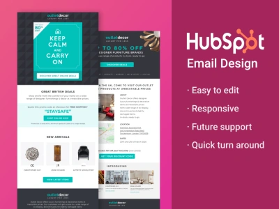 An editable Hubspot email template | Upwork