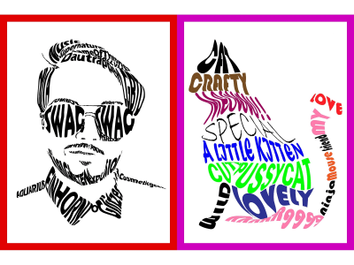 A warped word cloud or word art style of any shape | Upwork