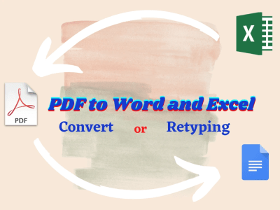 PDF/Image converted in Word/Excel (PDF Conversion) | Upwork