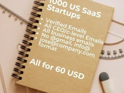 A list of 1000 US SaaS Startup | Upwork