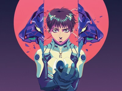 A retro-style anime or manga illustration | Upwork