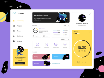 An amazing dashboard interface that'll bring happiness to your users ...
