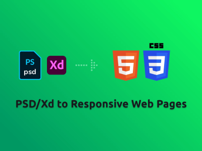 PSD XD Figma designs converted to responsive html and CSS | Upwork
