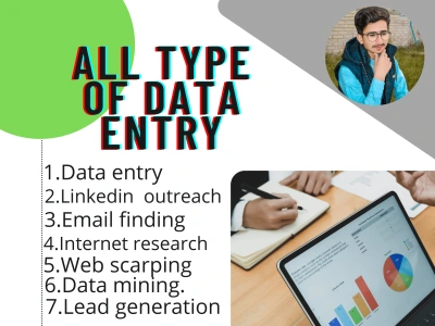 All types of data entry, data mining, and scraping | Upwork