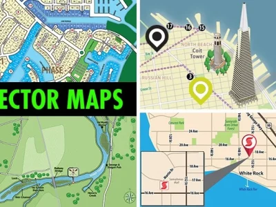 An amazing vector map in illustrator | Upwork