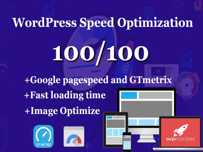 WordPress website speed optimization and speed up google pagespeed score | Upwork