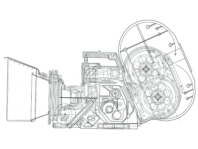 Technical line art, one line art, line drawing. | Upwork
