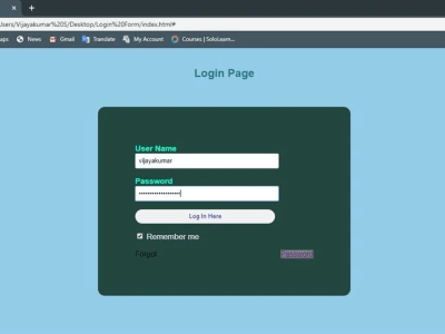 A login registration system with backend development or web application ...
