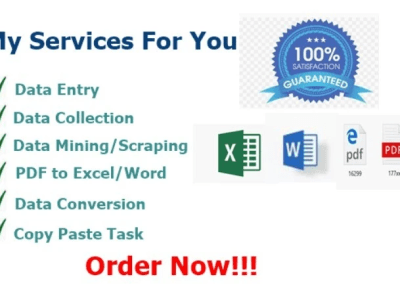 24 Hours Data Entry, Data Collection,Data Mining & Web research Services | Upwork