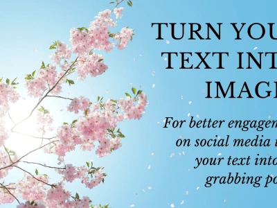 Your text turned into an image. | Upwork