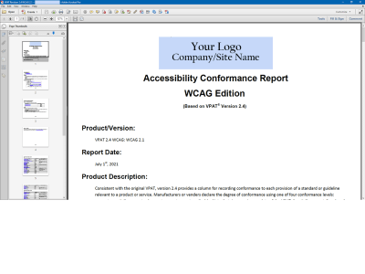A VPAT - WCAG "Voluntary Product Accessibility Template" for your ...