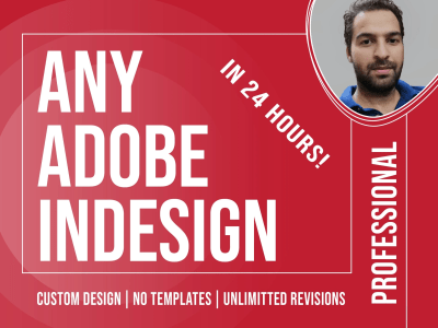 Any adobe indesign project within 24 hours | Upwork