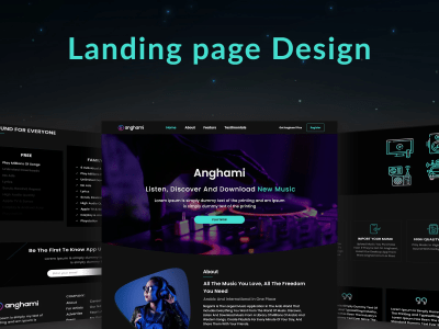 Creative and unique landing page UI | Upwork