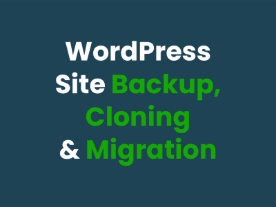 WordPress site backup, migration & restoration service | Upwork