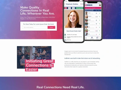 Beautifully designed, conversion-driven landing page mockup | Upwork