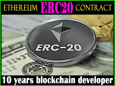 An ERC-20 Token coin solidity smart contract on eth ethereum blockchain | Upwork