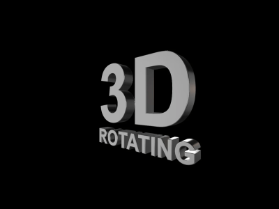 A 3D rotating logo animation with loop spin | Upwork