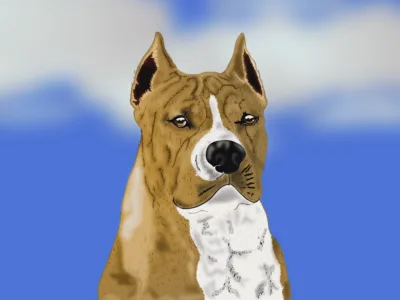A visual appealing illustrated portrait of your pets or animals or ...