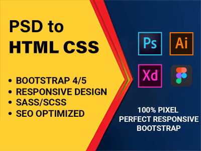 Pixel Perfect Full Responsive PSD to HTML | Upwork