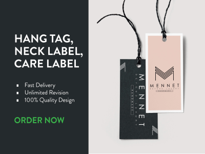 An amazing design hang tags and clothing labels | Upwork