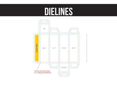 Dieline and box cut line for your product box | Upwork