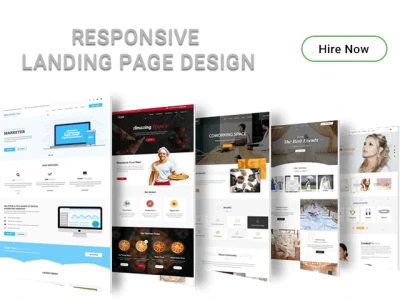 A responsive landing page design for your business | Upwork