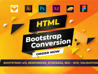 PSD / Figma / Sketch / Adobe XD to Responsive HTML / CSS / BootStrap ...