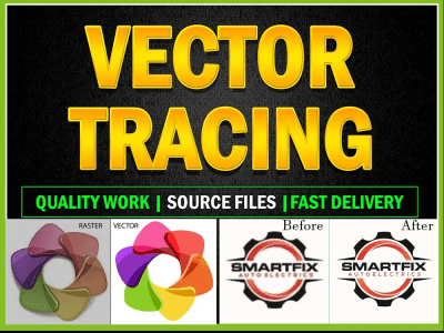 Logo vector, Vector tracing, convert image to high-quality vector | Upwork