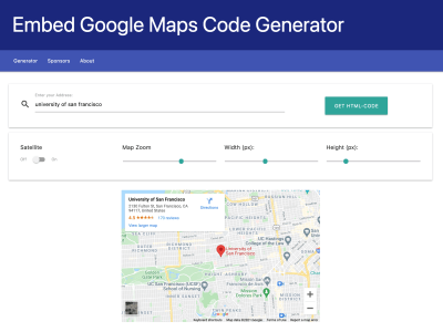 Embedded Google Maps code for your contacts page | Upwork